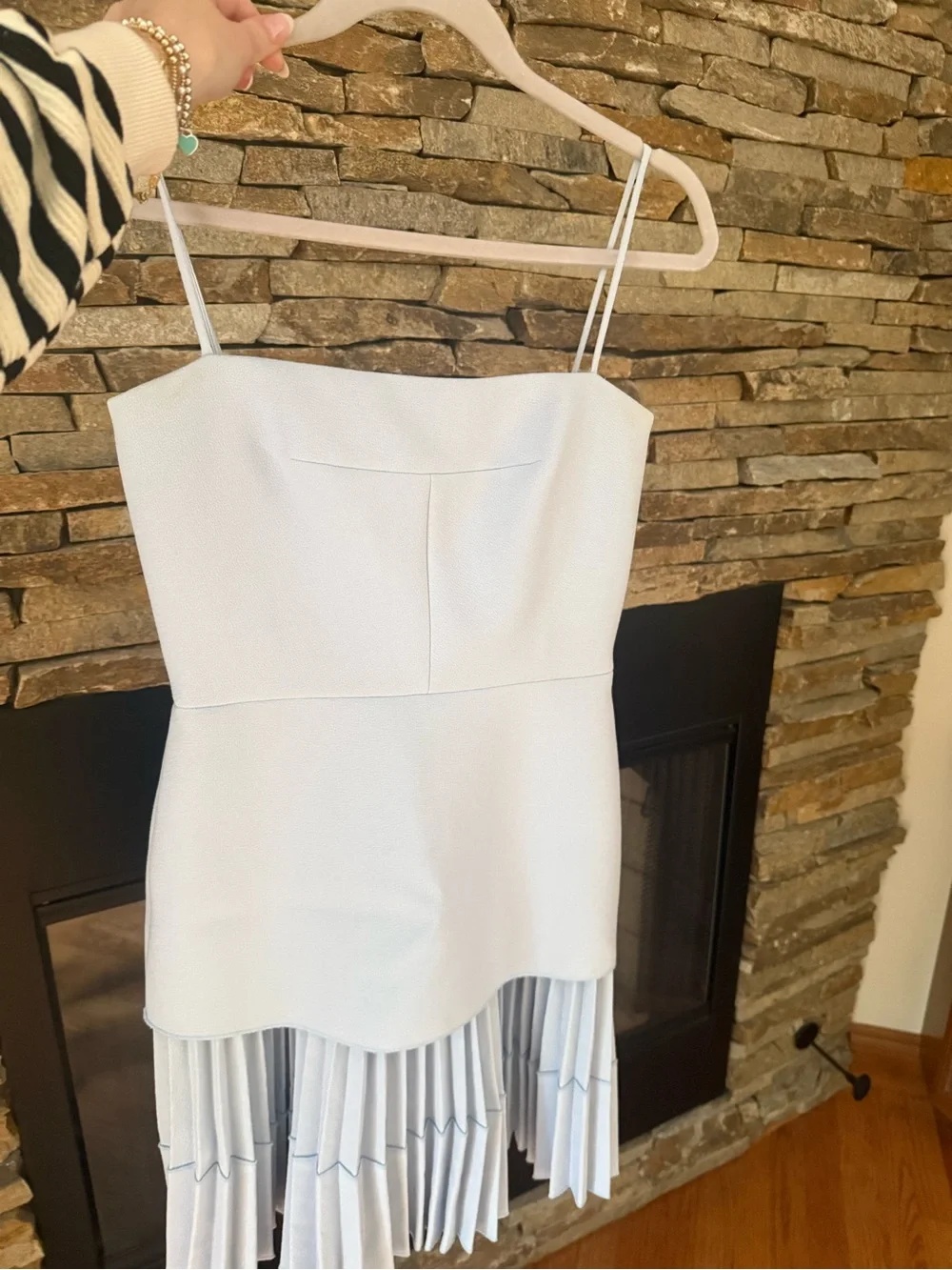 Dion Lee | Dresses | Dion Lee Ellipse Pleat Mini Blue Dress Size 4 ...